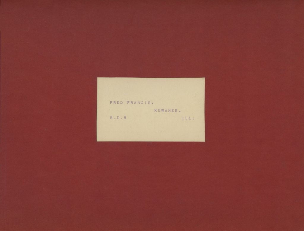 Fred Francis – The Kewanee Historical Society